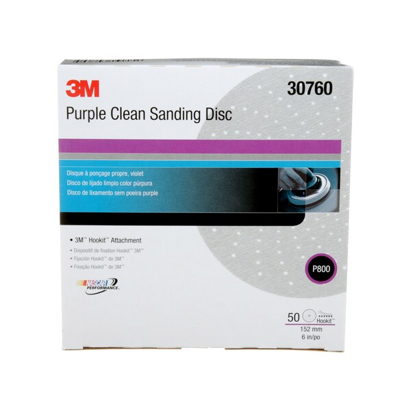 3M Clean Sanding Disc, 6", 800Grit, PK200 30760 | Zoro