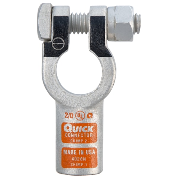Quickcable Clamp Crimp, Neg, 4/0, PK50 4040-050N | Zoro