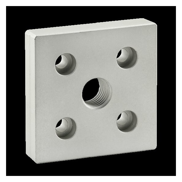 80/20 Base Plate 80mm X 80mm W/M20 Tap In Ctr 40-2366 | Zoro