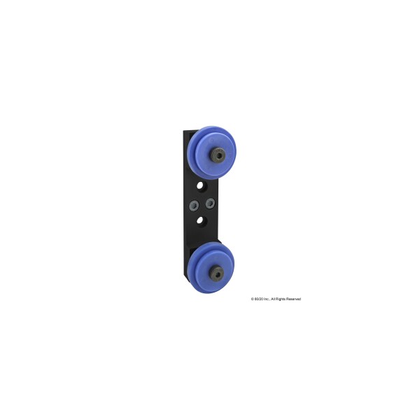 80/20 Dual Roller Wheel Bracket Assembly 40-2759-BLACK | Zoro