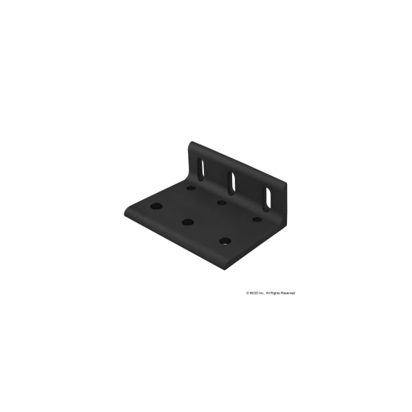80/20 Slotted 9 Hole Inside Corner Bracket 15S 4281-BLACK | Zoro