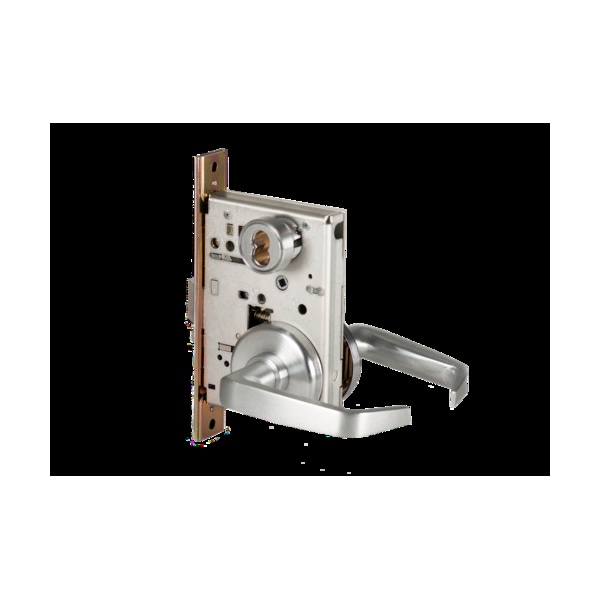 Best Mortise 45H Lock, Dormitory, Lever, Rose, Satin Chrome, LH ...