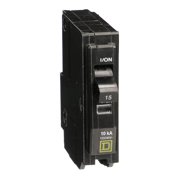 SQUARE D 15A, 1 pole Miniature Circuit Breaker, QO, 120/240V AC ...