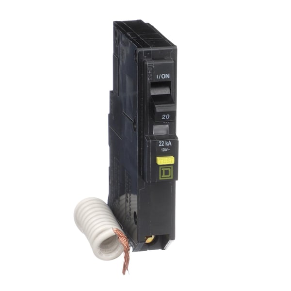 SQUARE D 20A, 1 pole Miniature Circuit Breaker, QO, 120V AC, - QO120VHGFI