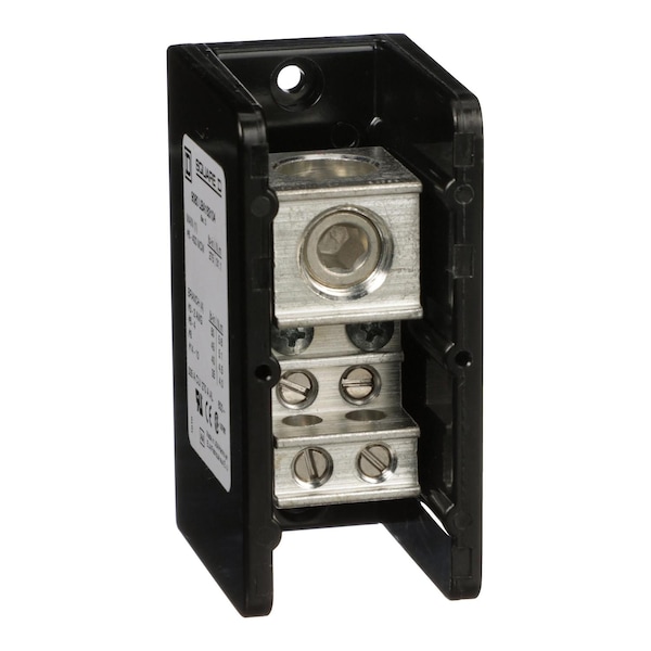 Square D Power Distribution Block, Open, 1 Pole, 335 A Copper, 600 V AC ...