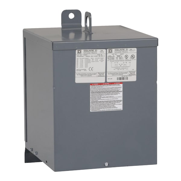 Square D General Purpose Transformer, 10 kVA, NEMA 3R, 115°C, 110/220V ...
