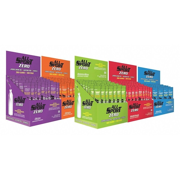 All Sport Zero Sports Drink Mix, Sugar Free, Powder, 20 oz Yield Per .1 ...