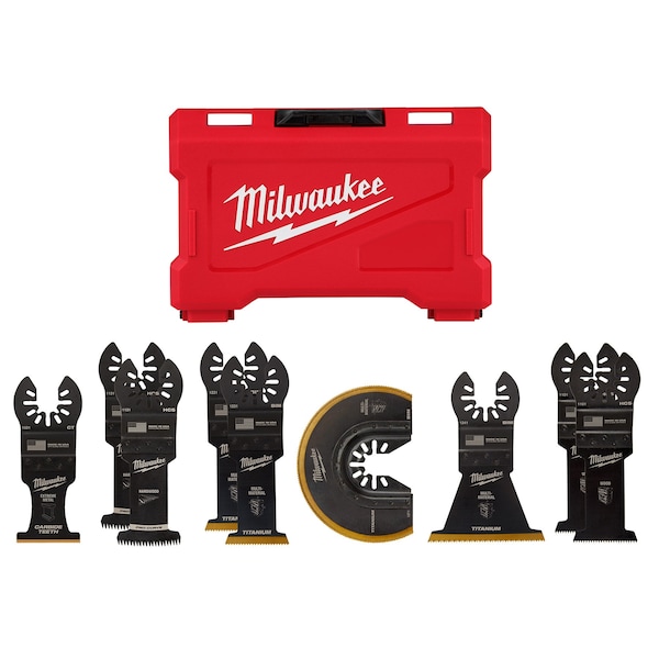 MILWAUKEE OPEN-LOK™ 9pc Multi-Tool Blade Set (49-10-9113) | Zoro
