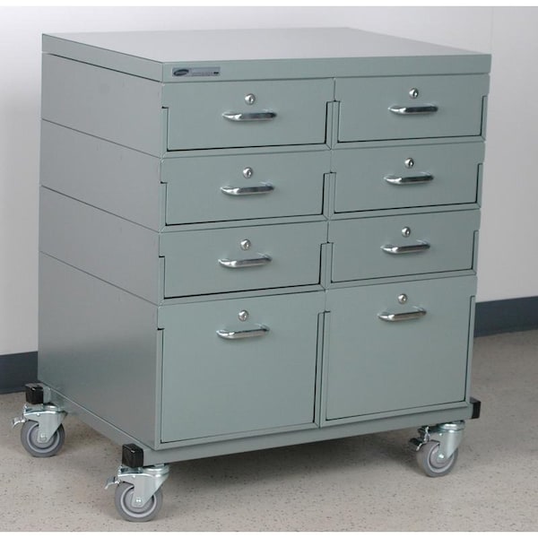 Stackbin Two Mobile Drawer Units, Wide 4-2ES3224-3RD | Zoro
