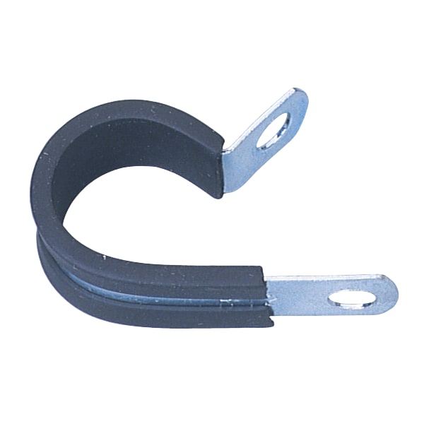 Quickcable Cable Clamp, Steel, 3/4 in Bundle Dia., Black, Silver, 0.78 ...