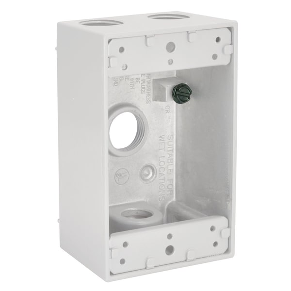 Bell Outdoor Weatherproof Electrical Box, Gang Box Type, Aluminum 5321 ...