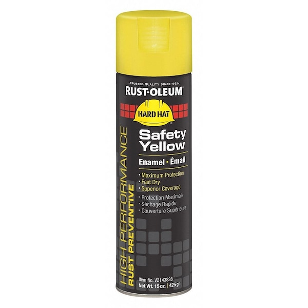 Rust-Oleum Rust Preventative Spray Paint, Safety Yellow, Gloss, Solvent ...