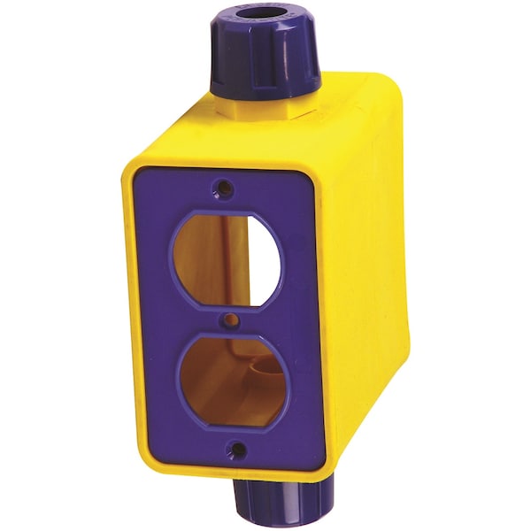 Ericson Electrical Box, Outlet Box Type, 2 Gangs, Thermoplastic ...