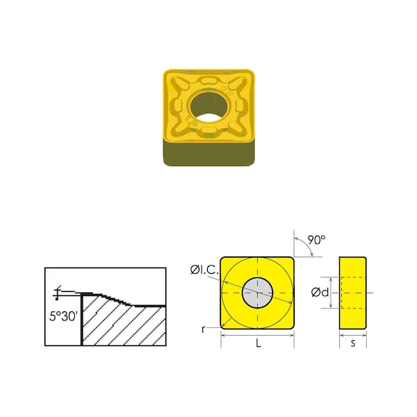 Hhip SNMG-644-DR Coated Carbide Insert 6049-1644 | Zoro