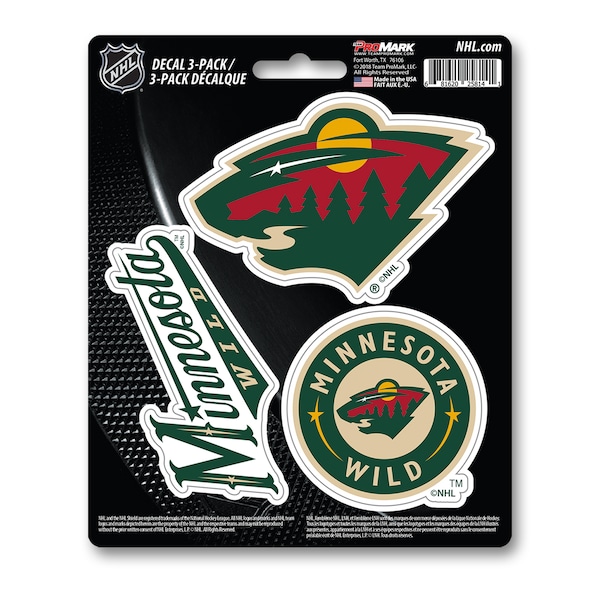 Fanmats NHL Minnesota Wild Decal Stickers 60990 | Zoro