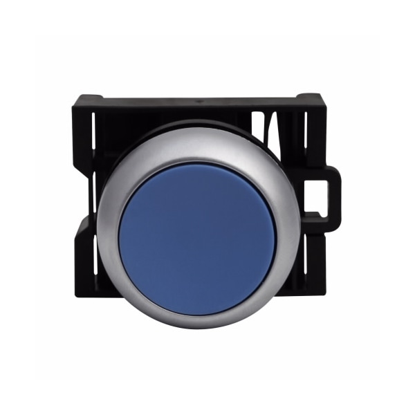Eaton Flush Push Button, Blue, Non-Illum, 22mm M22-DR-B | Zoro