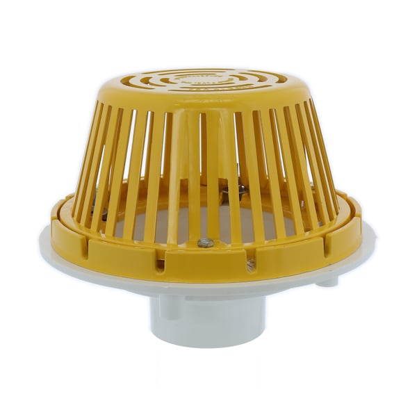 Portals Plus PVC Roof Drain With Aluminum Dome, Fits 4" PVC Pipe 61051 ...