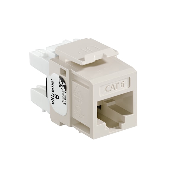 Leviton 1-Port Mod Jack 110 8W8P Utp, T568A/B Cat6 Quickport 61110-RT6 ...
