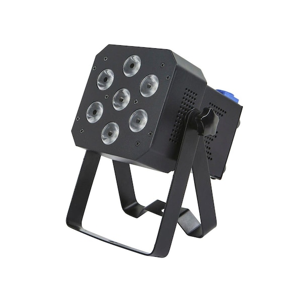 Monoprice Stage Light, 12 W x 7 LED Par, Rgbaw Uv 612745 | Zoro