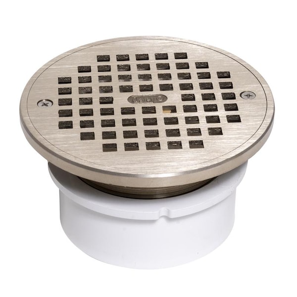 Oatey Conduit Fitting Grounding Hub, 4 In., Threaded, PVC, PVC Coated ...