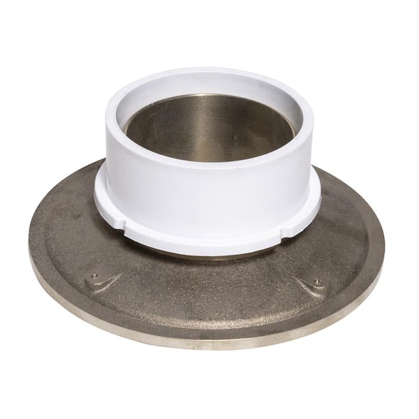 Oatey Conduit Fitting Grounding Hub, 4 in, Threaded, PVC, Plain 72359 ...