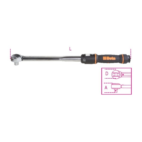 Beta Click-Type Torque Wrench, 1/2" 006660020 | Zoro