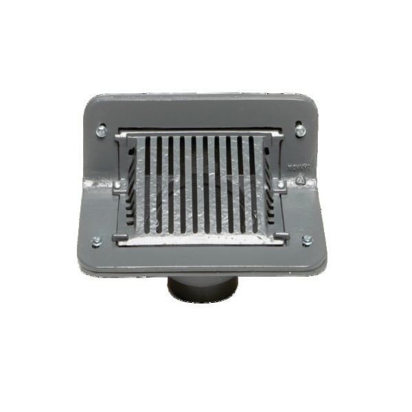 Portals Plus Scupper Drain, Cast Aluminum, 3" 67311 | Zoro