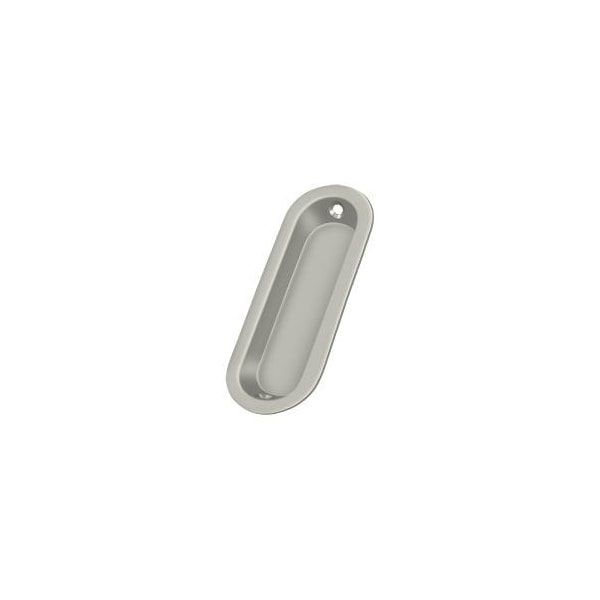 Deltana Flush Pull, Oblong, 3-1/2" X 11/4" X 5/16" Satin Nickel FP223U15 | Zoro