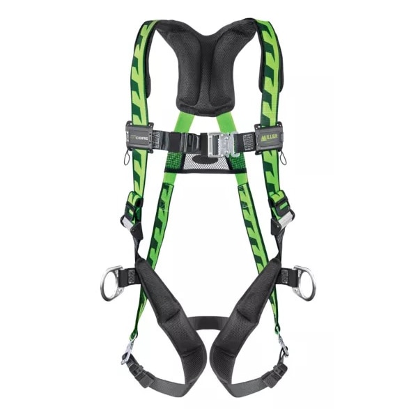 Honeywell Miller Body, Harness, Full, Green, Extra Small AC-QC/XSGN | Zoro
