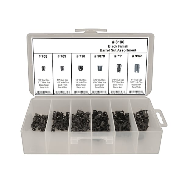 Disco Barrel Nut Assortment, 160PCS 8186 | Zoro