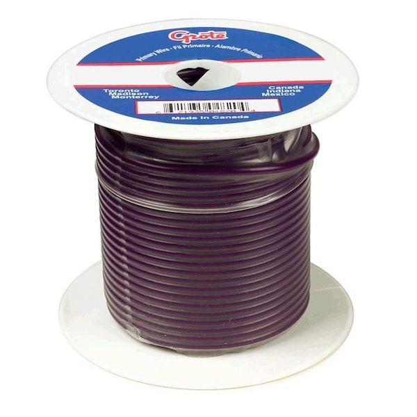 Grote Primary Wire, GPT, 16 AWG, Copper, Purple, PVC Jacket, Stranded ...