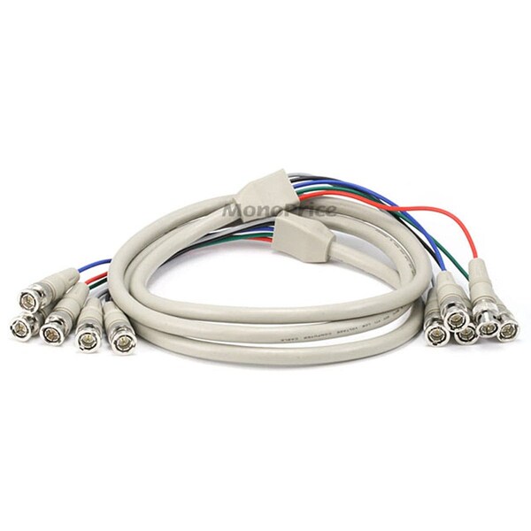 Monoprice Bnc Rgb To 5Bnc Rgb Video Cable, 6 ft. 91 | Zoro