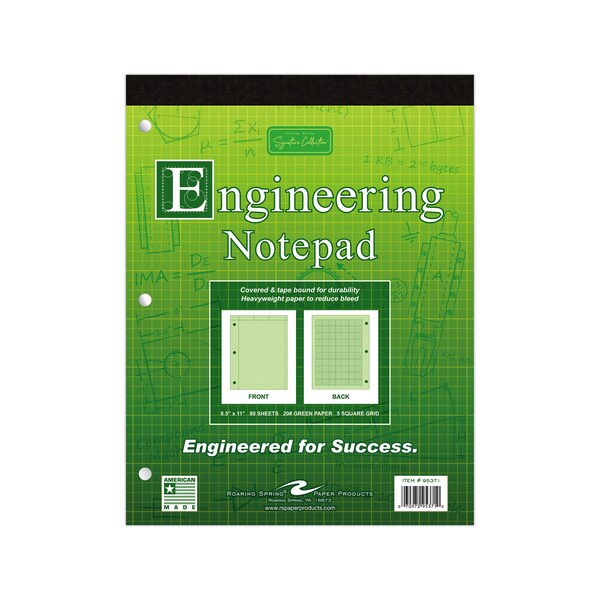 Signature Collection Case of Engineering Covered Notepads, 8.5"x11", 80 ...
