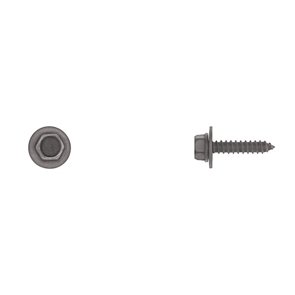 Disco Sheet Metal Screw, M4.2-1.41 x 20 mm, Black Flange Hex Head ...