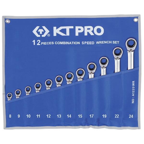 Kt Pro Tools Combination Speed Wrench Set, Metric 12 Piece A12201MR | Zoro