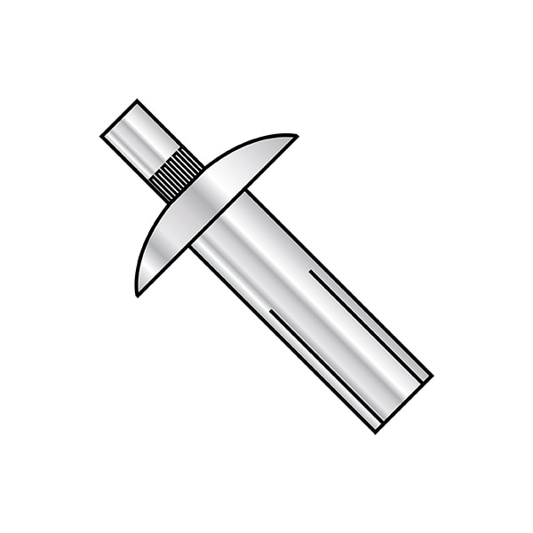 Zoro Select Nail Drive Anchor, 1/4" Dia., 1-1/8" L, Aluminum 1000 PK ...