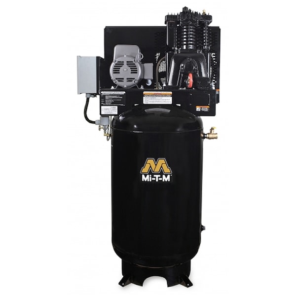 Mi-T-M Vertical Air Compressor, 7.5 HP, 230V ACS-23375-80V | Zoro