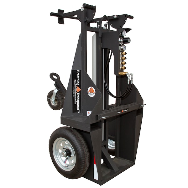 Air Systems Intl Breathing Air Transporter Cart, Black BAT-2B | Zoro