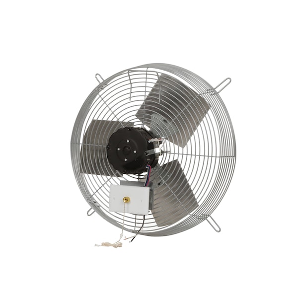 Tpi Exhaust Fan, 18" TEAO Motor, 120V, Wire Guard, 1/8HP, 3-Speed, Gray ...