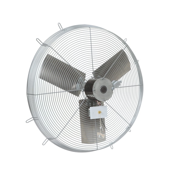 Tpi Exhaust Fan, 30" TEAO Motor, 120V, Wire Guard, 1/4HP, 3-Speed, Gray ...