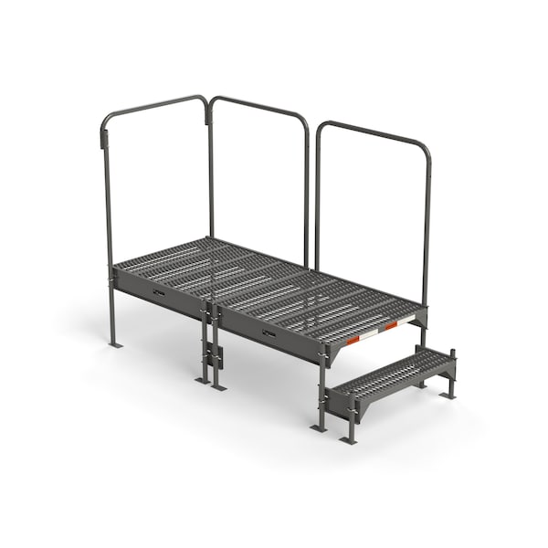 Ega Products Custom Work Platform, 2 Steps, Modular, 35"W x 77"L ...