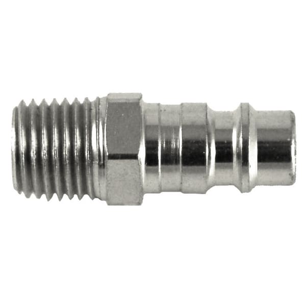 Devilbiss Hgh Flow Quick Disconnect Stem, 1/4"NPT M 240015 | Zoro