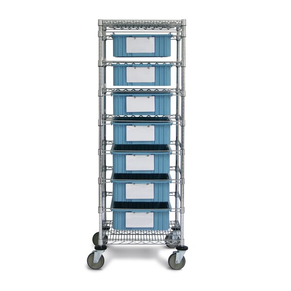 Technibilt Shelving Systems Bin Storage Cart, 24x24x69 DRAW7 | Zoro