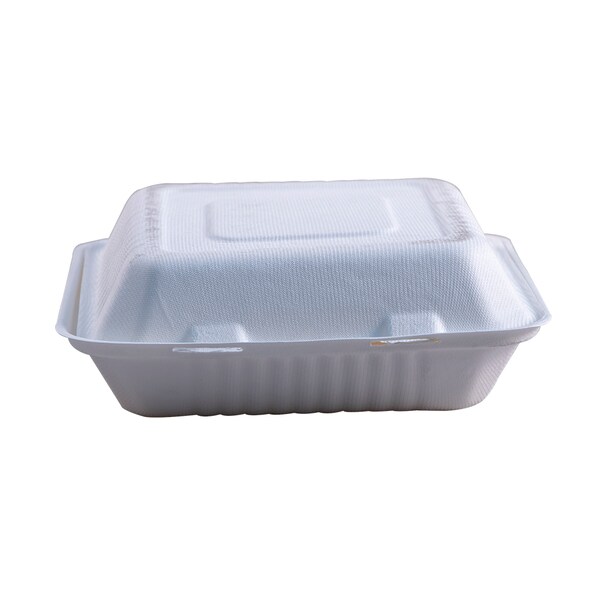 Empress Earth Compostable Hing Container, 9"W x 9"D x 3"H, 200PK EHL-91 ...