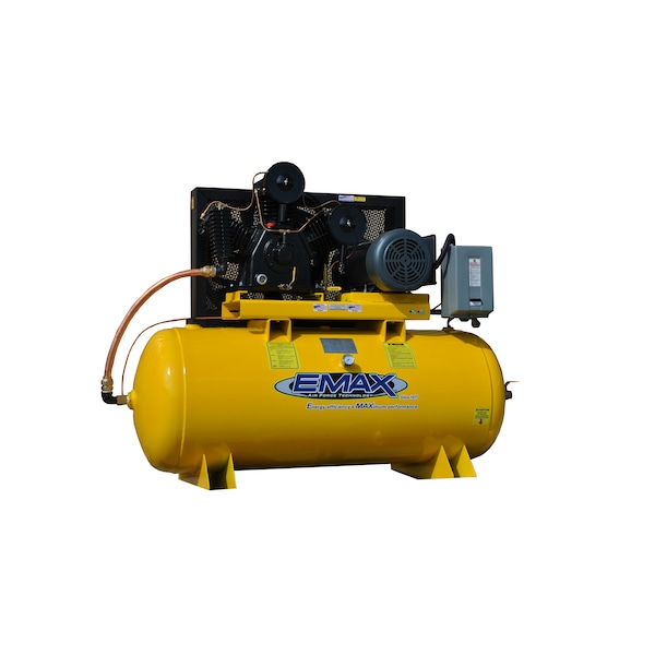 Emax EP 10HP Horizontal 120 Gallon Air Compressor, 3-Phase EP10H120Y3 ...