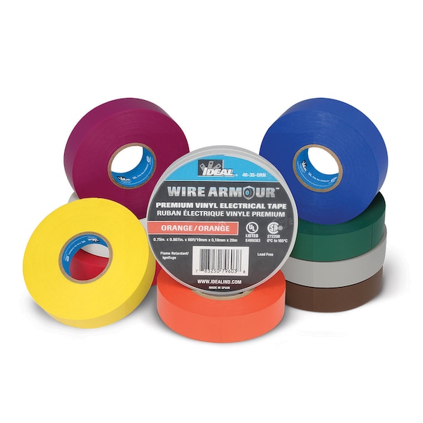 Wirearmour Gp Color Coding Tape, 3/4 x 66, Blue 46-1700C-BLU | Zoro