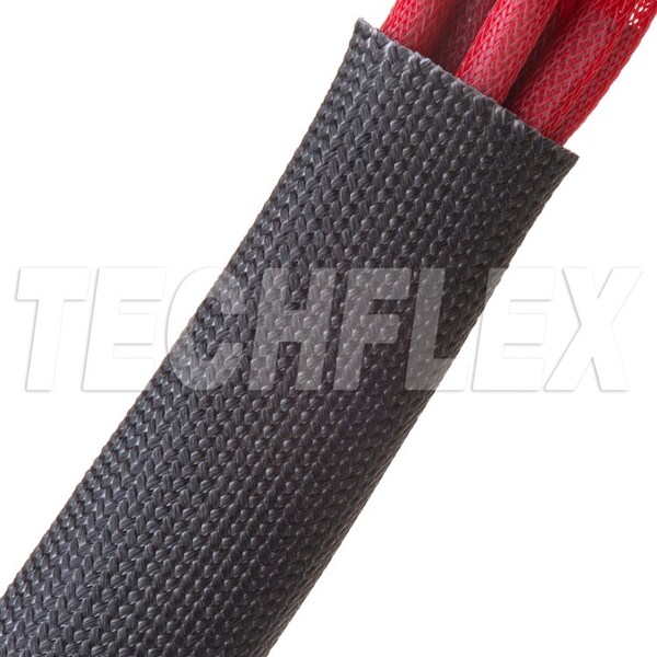 Techflex Braided Cable Sleeve, 3/4 in Inside Dia., 0.786 in Max Bundle ...