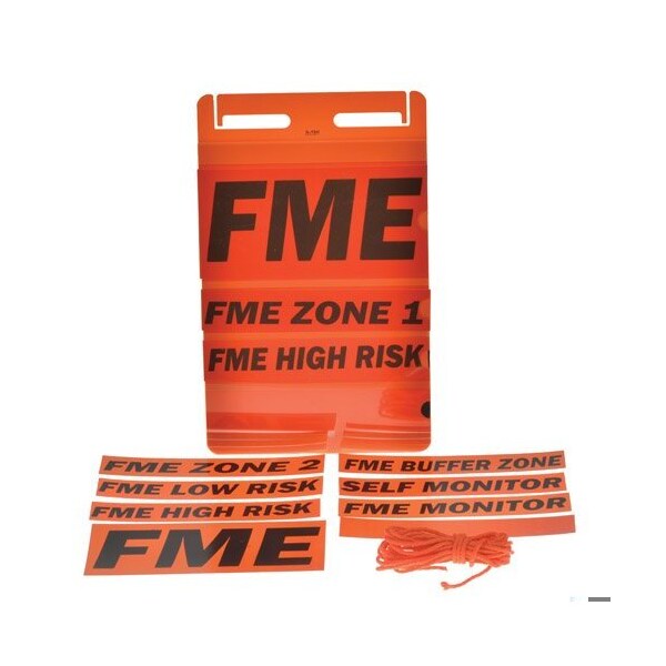 Ty-Flot Sign Inserts, 4" x 8" FME, Orange FMEINSLG1OR | Zoro