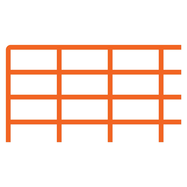 Visual Workplace Quick Grid, Magnet, 15.33"x23", Orange 35-801-1523-628 ...