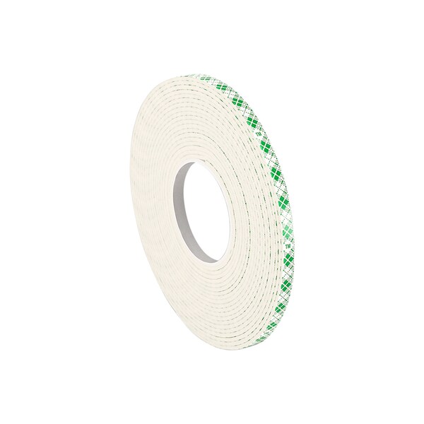 3M 3M 4004 Double Coated Foam Tape 0.375" x 5yd, White 4004 | Zoro